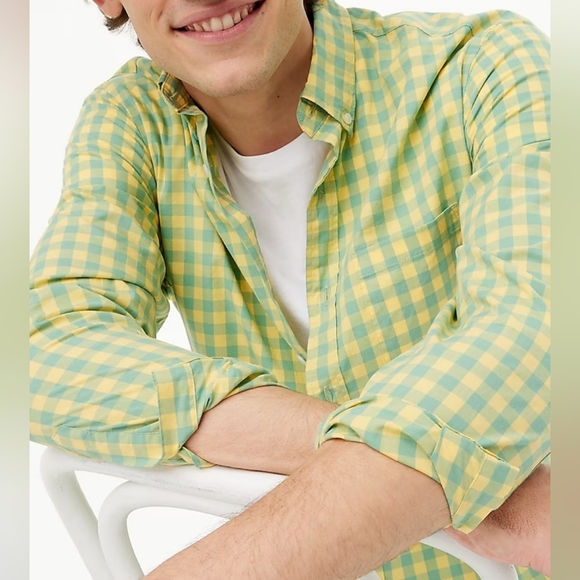 J. Crew | Shirts | J Crew Gingham Flex Casual Shirt New Size Xl | Poshmark